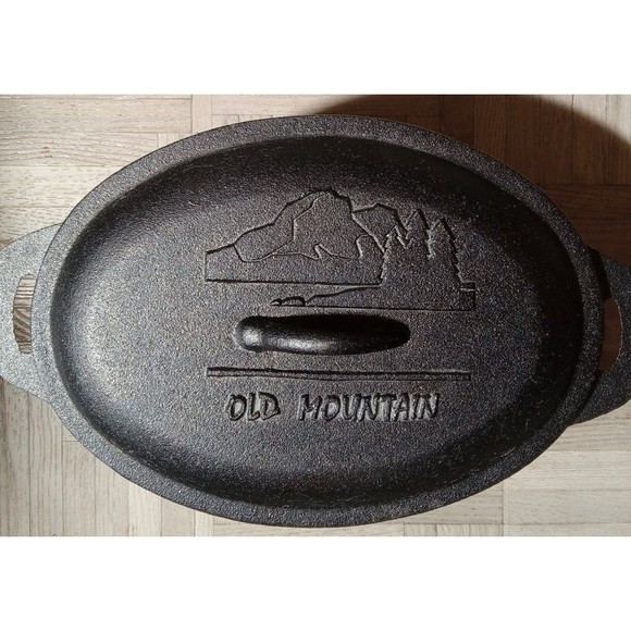 Kitchen | Old Mountain 4qt Pre Seasoned Casserole Iron With Dome Lid ...